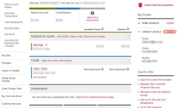 How to change my address with CIBC?
